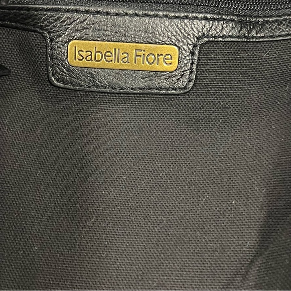 Isabella Fiore | Bags | Isabella Fiore Luxurious Black Leather Boho ...